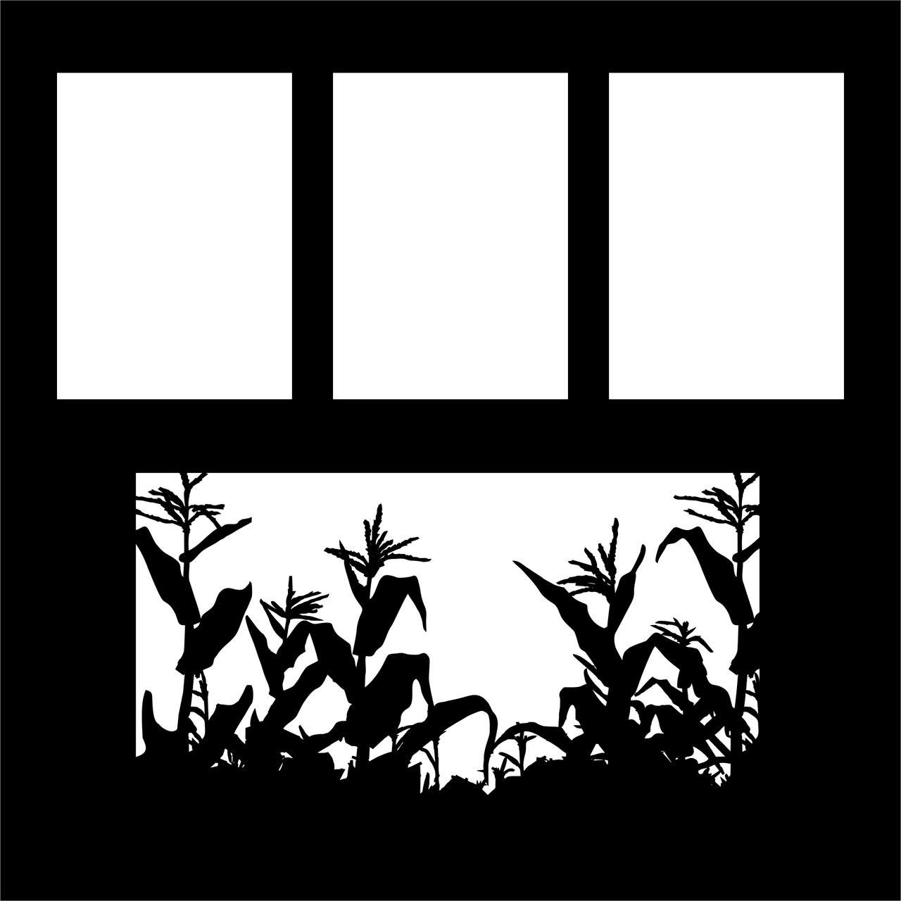 CORNFIELD - 12 X 12 SCRAPBOOK OVERLAY - Want2Scrap