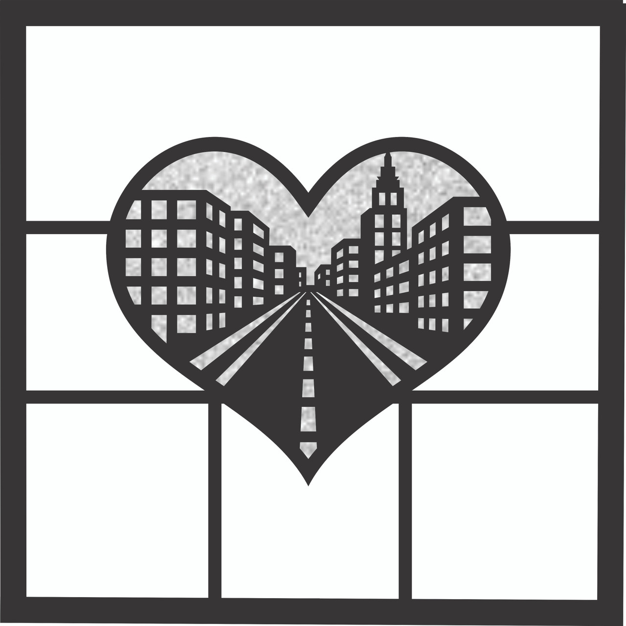 CITY LIFE - 12 X 12 SCRAPBOOK OVERLAY - Want2Scrap