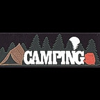 Camping Title Strip with Tent - 4 Colors! - Want2Scrap