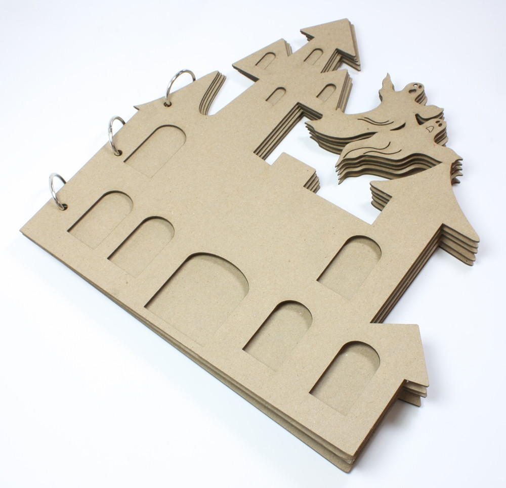 Haunted Castle Chipboard Album - Want2Scrap