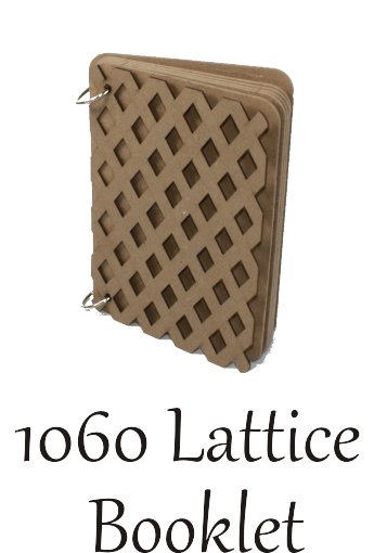 Lattice Booklet 5" x 7" - Chipboard Album - Want2Scrap