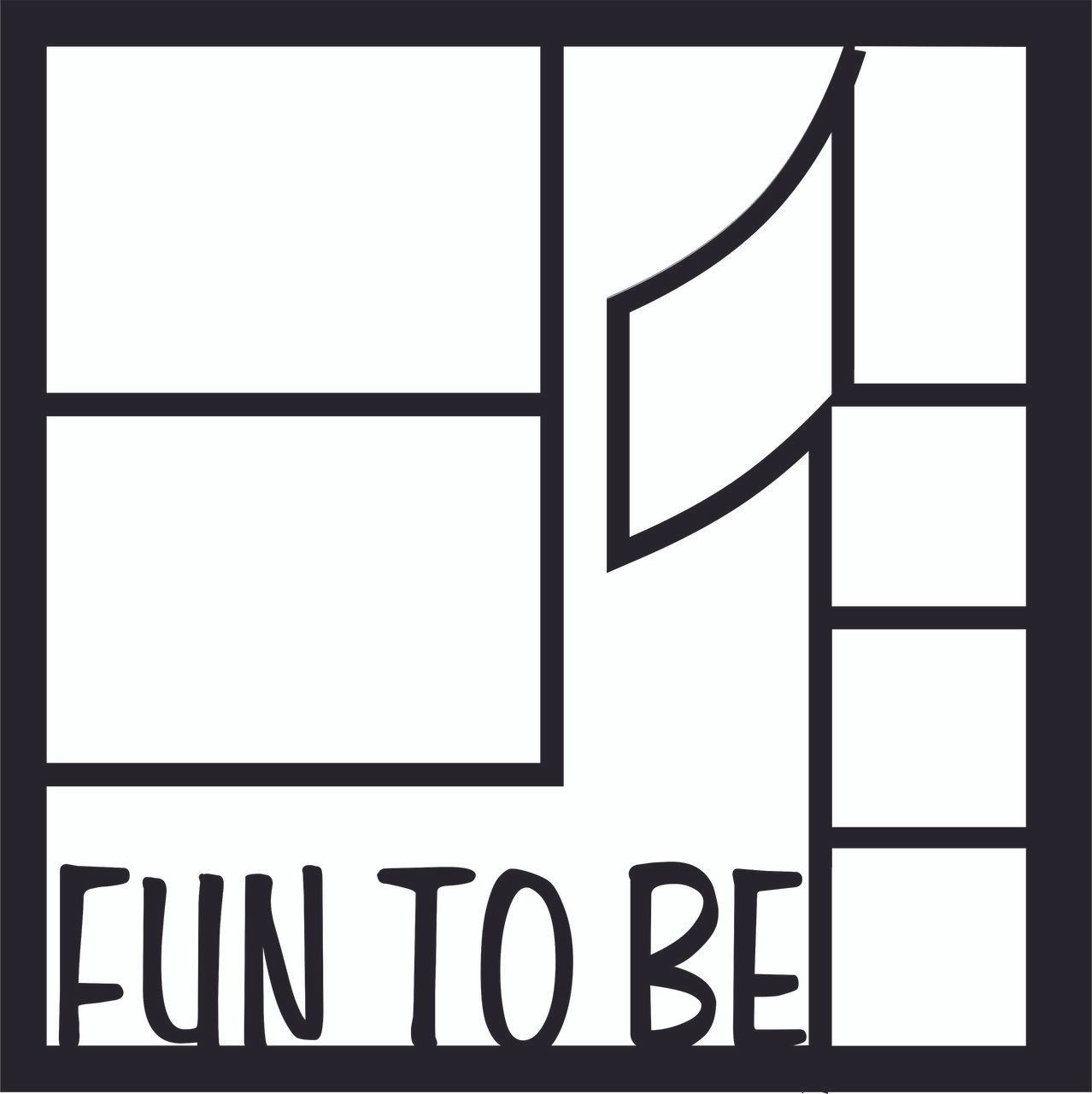 Fun to Be 1 - 12x12 Overlay - Want2Scrap