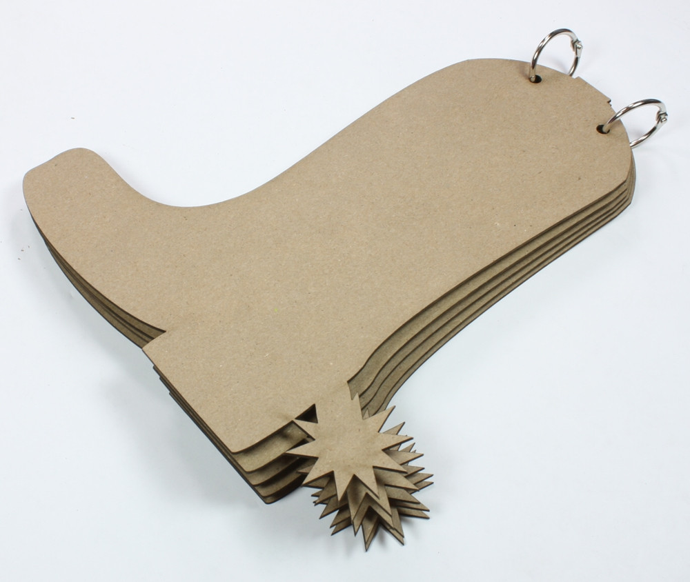 Victorian Boot Album - Chipboard Album - Want2Scrap