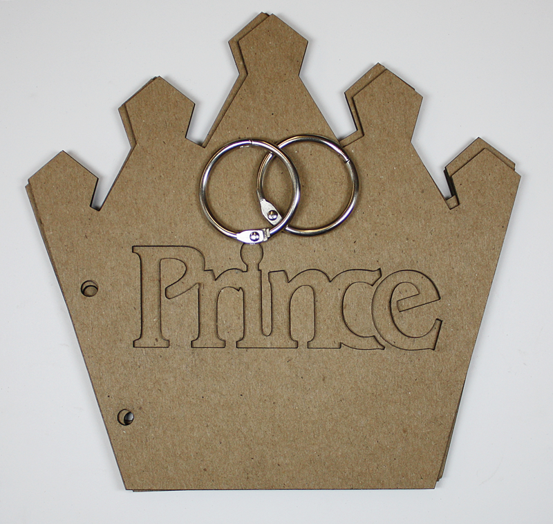 Crown Princess Chipboard Album - Want2Scrap