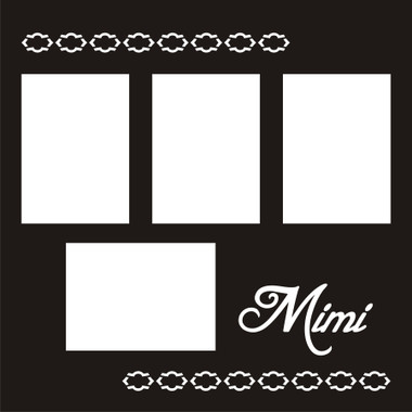 MIMI - 12 X 12 SCRAPBOOK OVERLAY - Want2Scrap