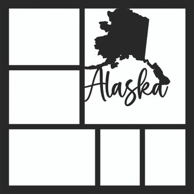 ALASKA - 12 X 12 SCRAPBOOK OVERLAY - Want2Scrap