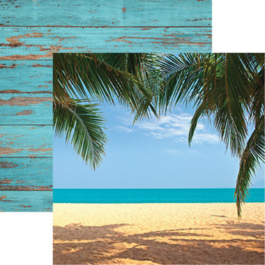 Caribbean Beach - Reminisce Double Sided 12 x 12 Paper - Want2Scrap