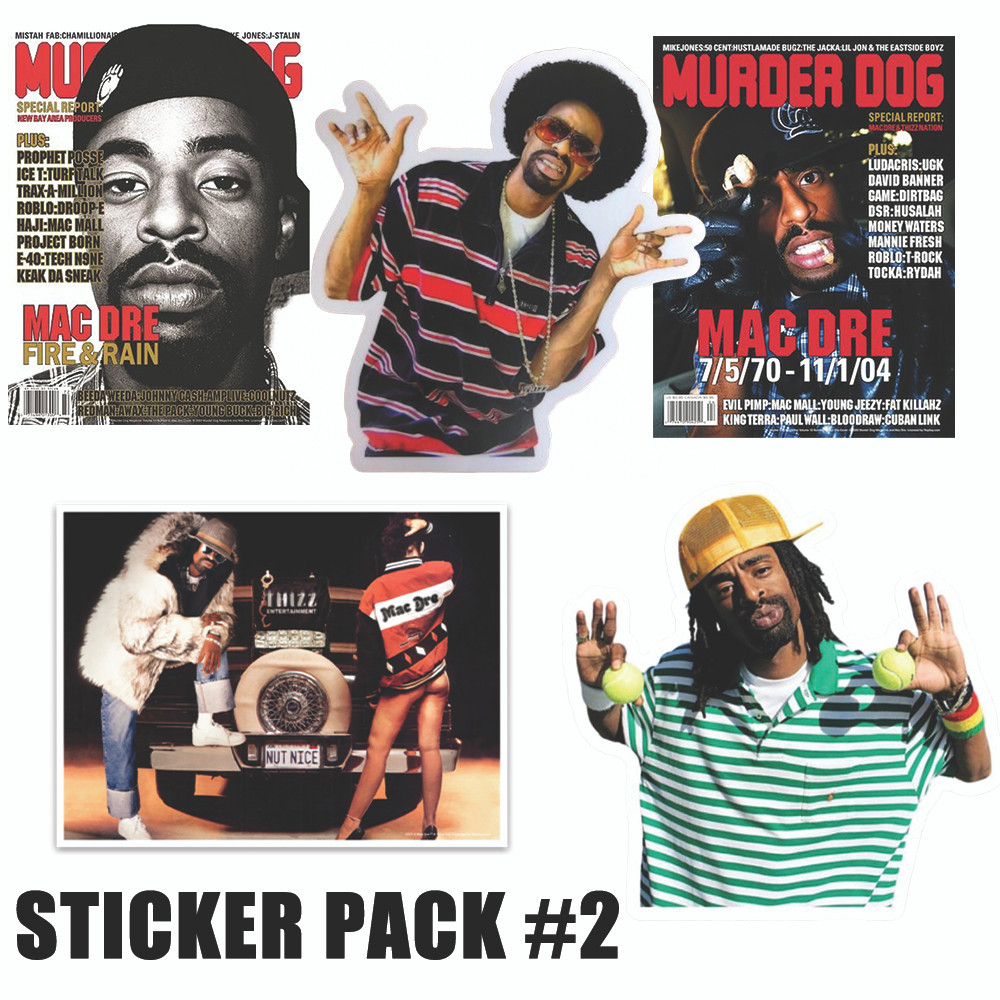 Mac Dre Sticker Pack #2