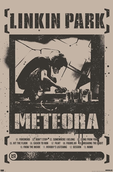 Linkin Park Meteora Poster 22"x 34"