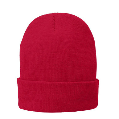 Solid Red Knit Beanie