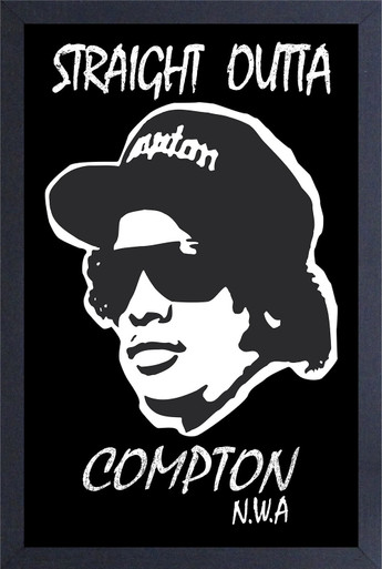 Eazy-E - N.W.A. Straight Outta Compton Framed Art Print