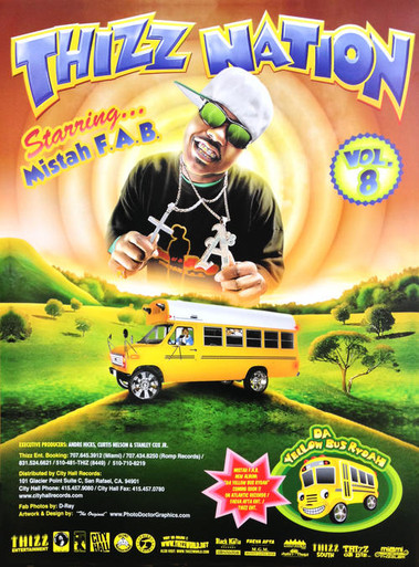 Mistah F.A.B. - Thizz Nation Vol. 8 POSTER 18x24" - Rapbay.com
