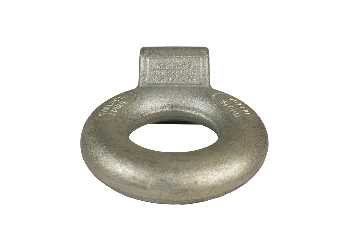 09557-95 --- Adjustable 3" Tow Ring - 25,000 lb Capacity - Zinc