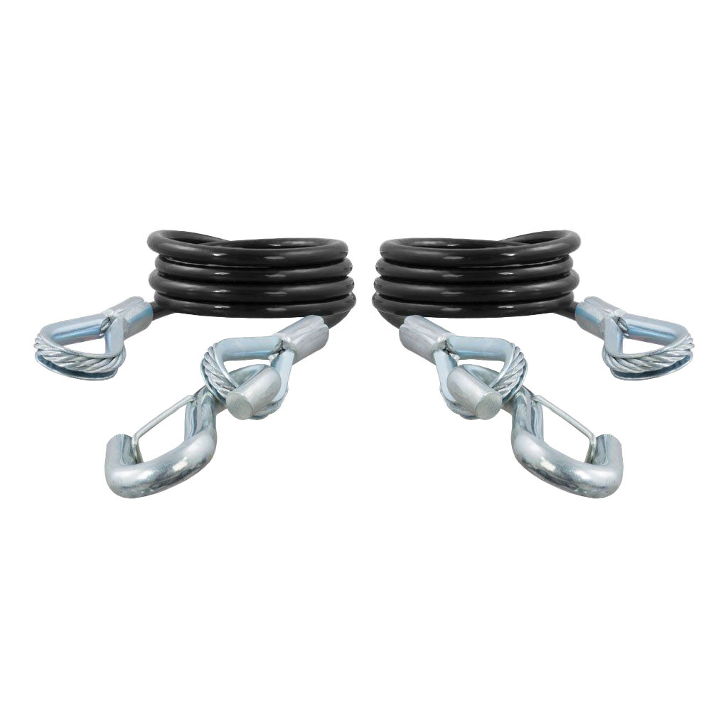 CSC1440 --- 1/4" Steel Vinyl Coated Coiled Safety Cable Pair - 3,500 lb ...