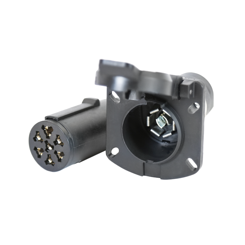 87PW/77S --- 7-Way Round Pin to 7-Way Flat Pin Adapter