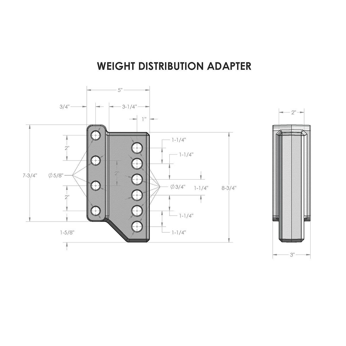 BPHDWDA --- Heavy Duty Weight Distribution Adapter