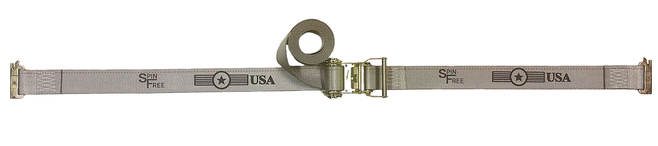 SF-2X12E --- E-Track Strap with Spin Free Ratchet - 16'