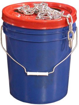 CHP516PAIL --- Bucket of 5/16" Proof Coil Safety Chain - 92' Length