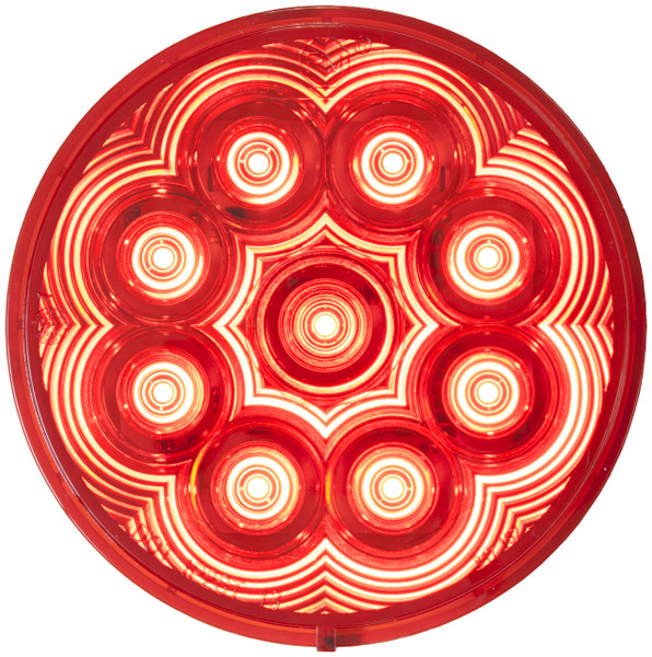 LED817SR-9 --- Red LED LumenX® 4" Round Strobe Light