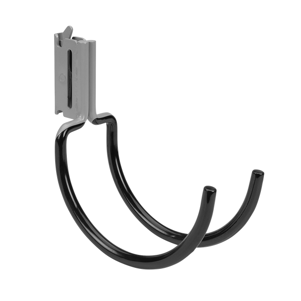 CS1703 --- Premium Coated Dual Arm "J" Hook for X-Track/E-Track Systems