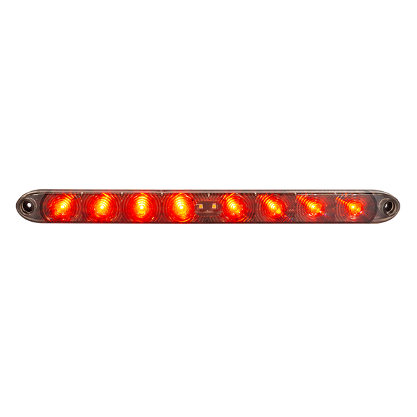 LEDT15RS10 --- Clear LED Turn/Tail/Reverse Light Bar - 10 Diodes - Smoke