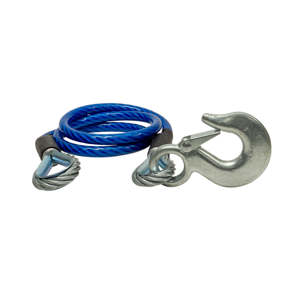 CSC38642-1 --- 5/16" Steel Vinyl Coated Coiled Safety Cable - 14,000 lb ...