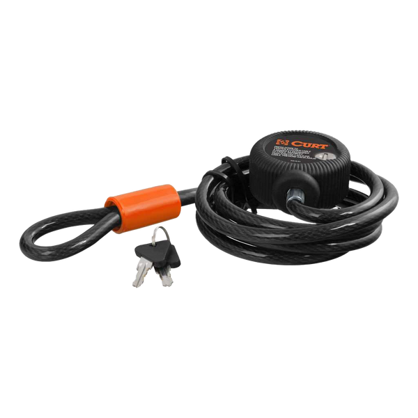 23670 - Multi-Use Cable Lock (6' x 3/8" Cable, Vinyl-Coated Braided Steel)