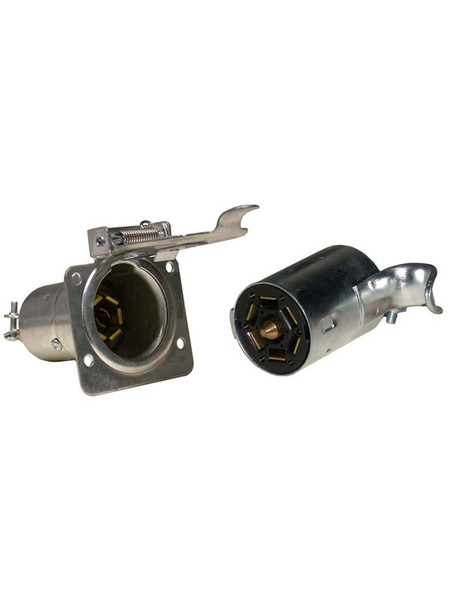 57 --- 7-Way Round with Flat Pin Socket and Plug