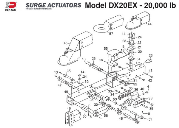 DX20EX - Parts Breakdown by Dexter Marine