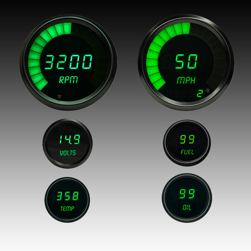 Air-Fuel Ratio LED Digital Bargraph Black Bezel B7008