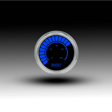 Boost LED Bargraph Chrome Gauge