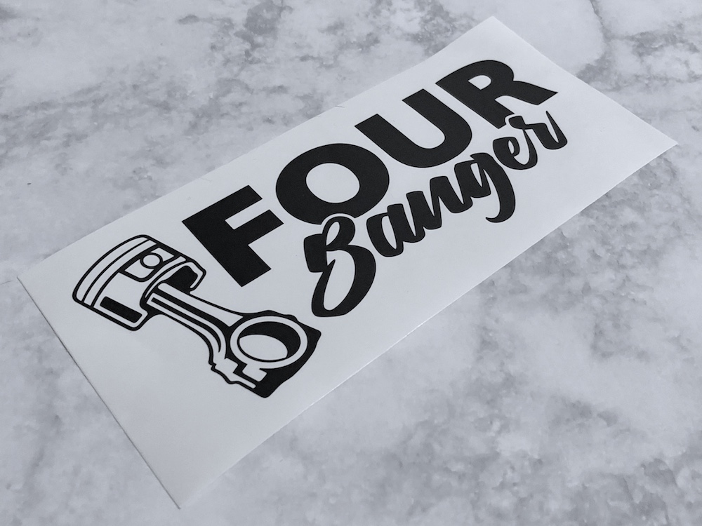 Four Banger Piston Rod (Solid) - Decal - ELITEOUS