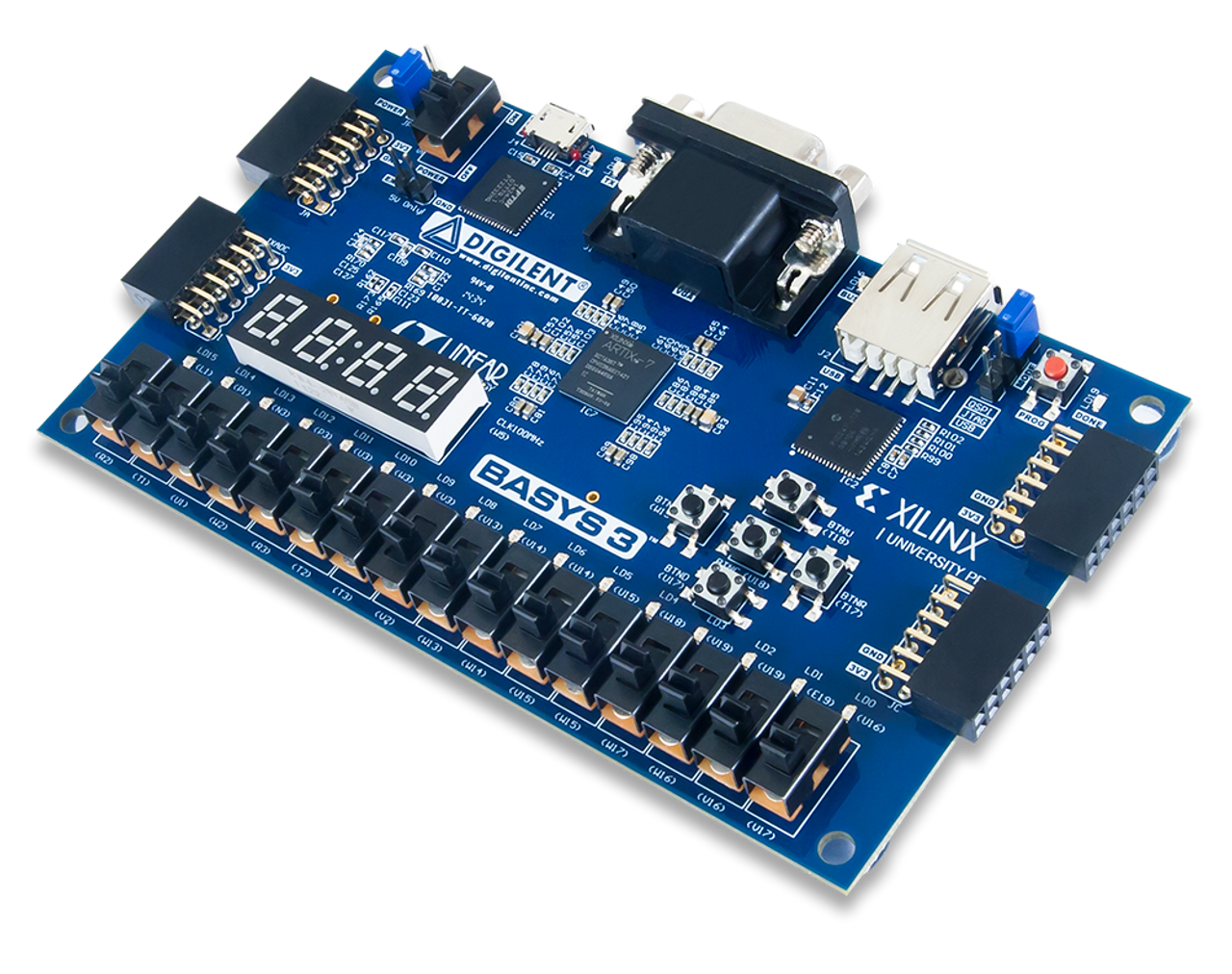 Basys 3 Artix 7 Fpga Trainer Board Recommended For Introductory Users