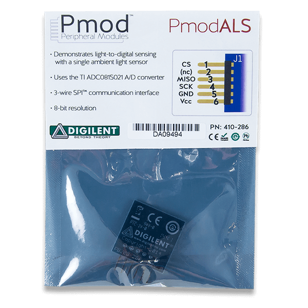 Pmod ALS: Ambient Light Sensor - Digilent