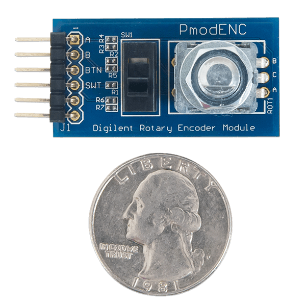 Pmod ENC: Rotary Encoder - Digilent