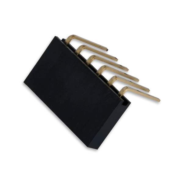 Pmod Female Right Angle 6-pin Header (5-pack) - Digilent
