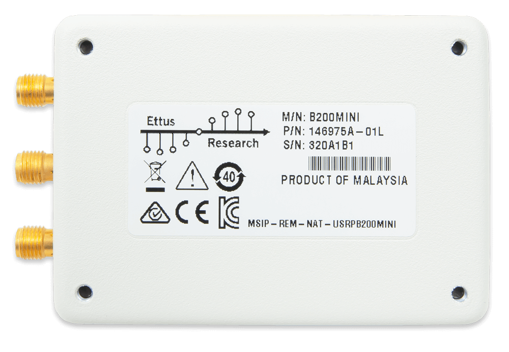 Ettus USRP B200mini: 1x1, 70MHz-6GHz SDR/Cognitive Radio - Digilent
