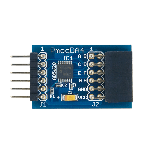 Pmod DA4: Eight 12-bit D/A Outputs - Digilent