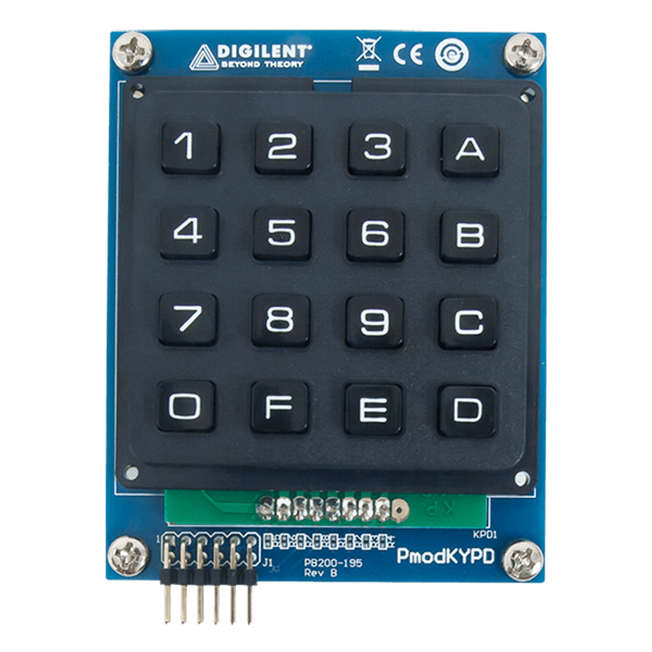 Pmod KYPD: 16-button Keypad - Digilent Pmod KYPD: 16-button Keypad - Digilent