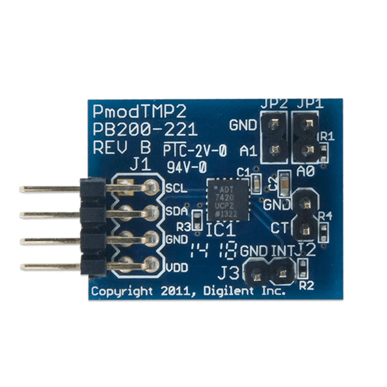 Pmod TMP2: Temperature Sensor - Digilent Pmod TMP2: Temperature Sensor - Digilent
