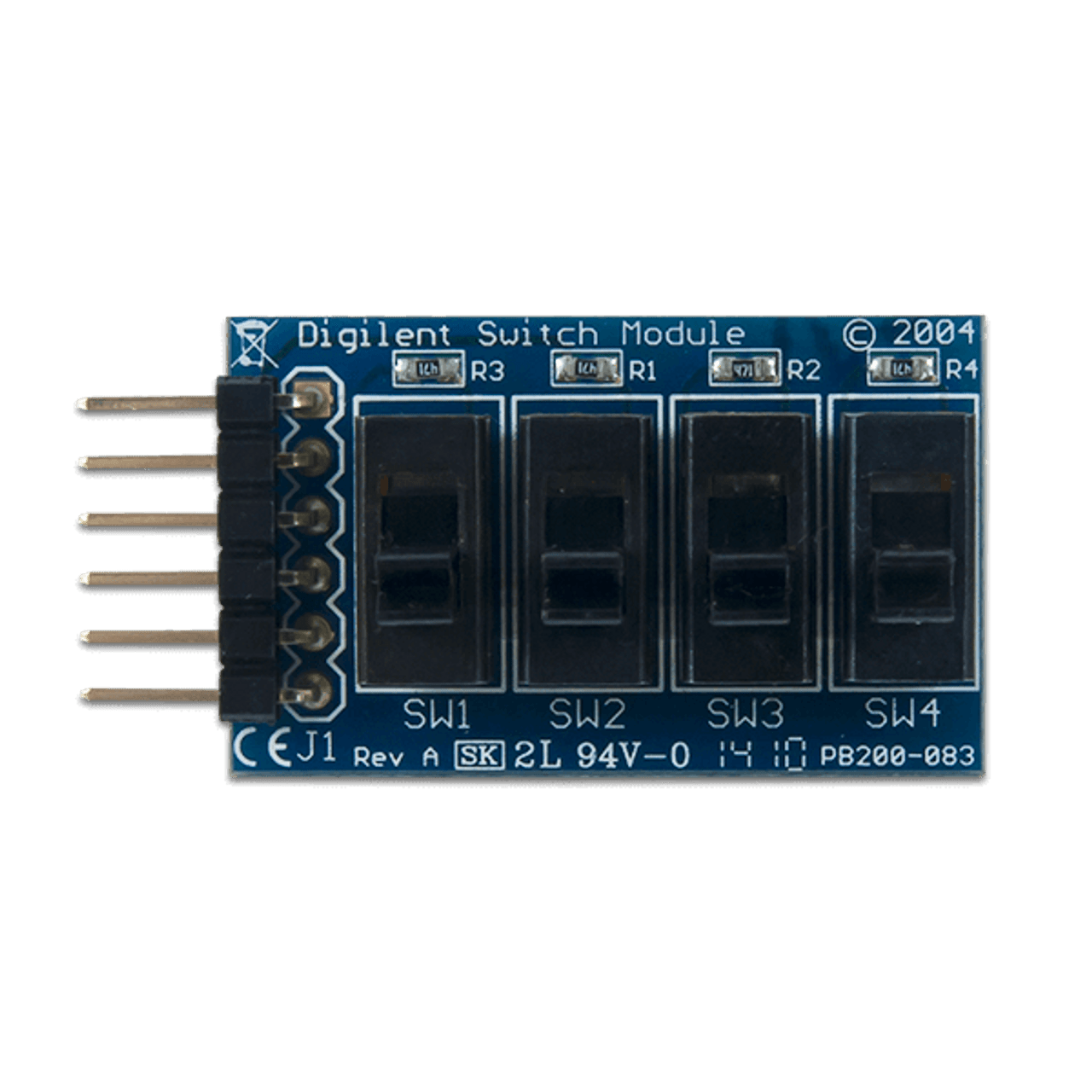 Pmod SWT: 4 User Slide Switches - Digilent Pmod SWT: 4 User Slide Switches - Digilent