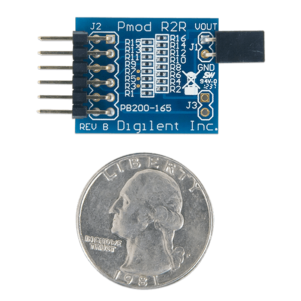 Pmod R2R: Resistor Ladder D/A Converter - Digilent