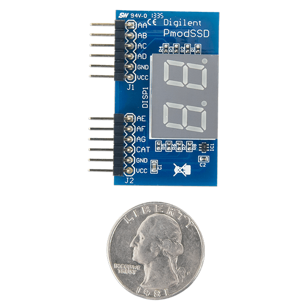 Pmod SSD: Seven-segment Display - Digilent