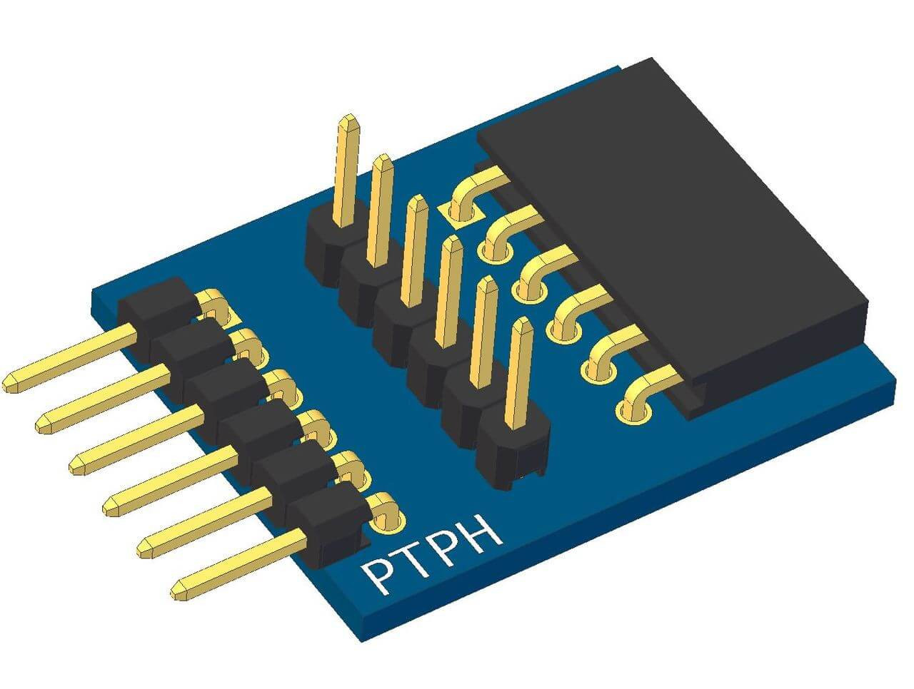 Pmod TPH: 6-pin Test Point Header - Digilent