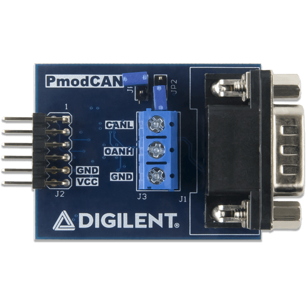 Pmod CAN: CAN 2.0B Controller with Integrated Transceiver - Digilent