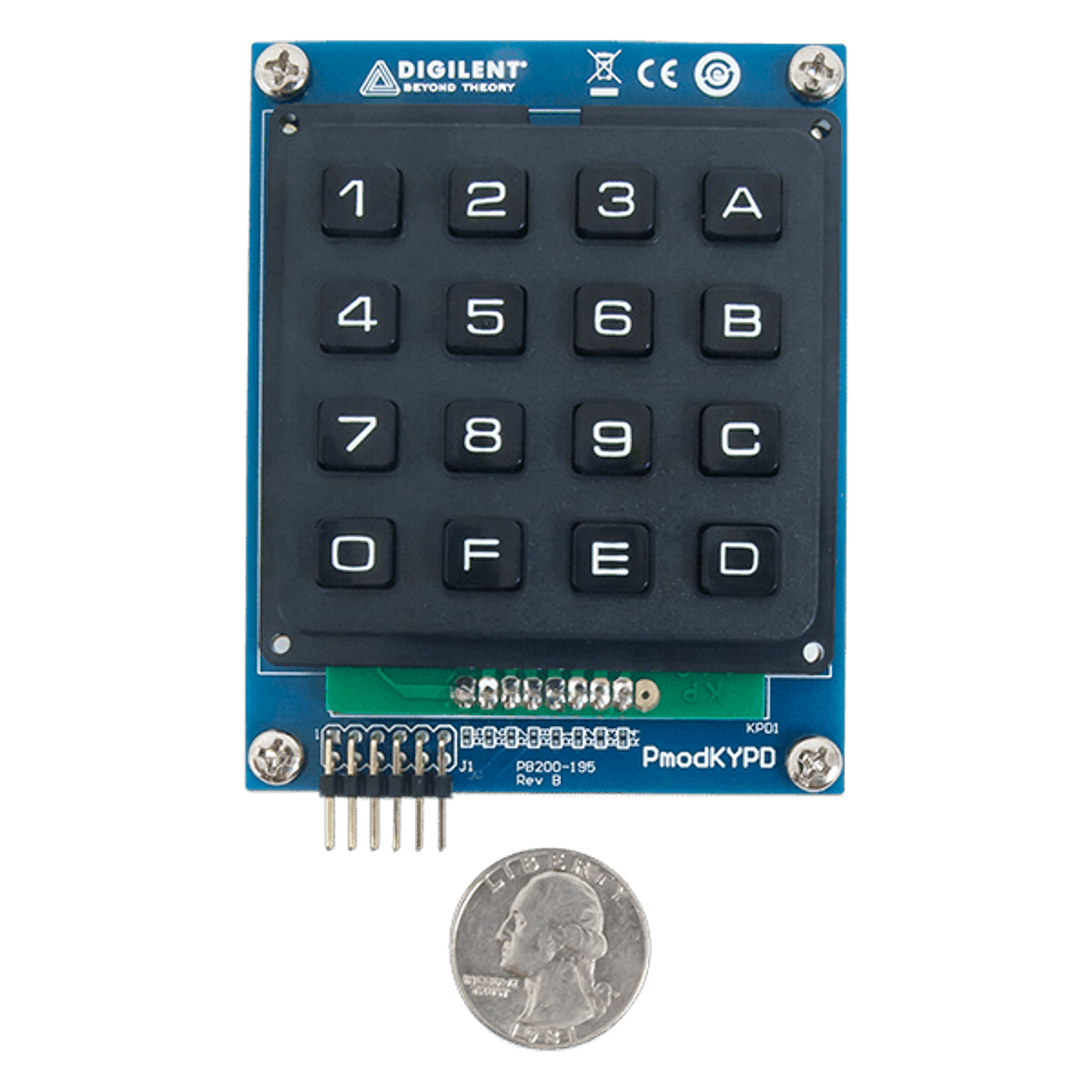 Pmod Kypd 16 Button Keypad Digilent