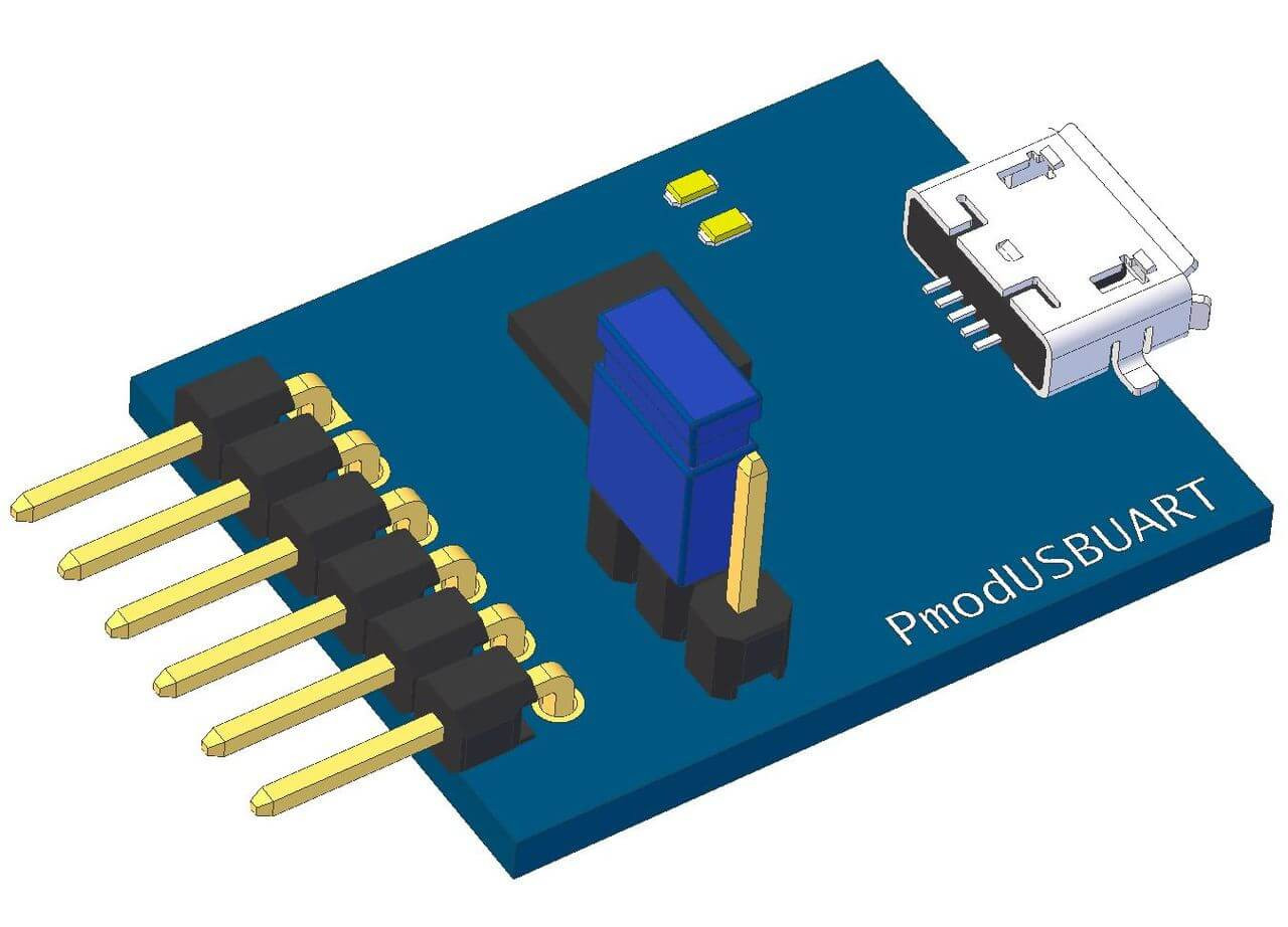 Pmod USBUART: USB to UART Interface - Digilent