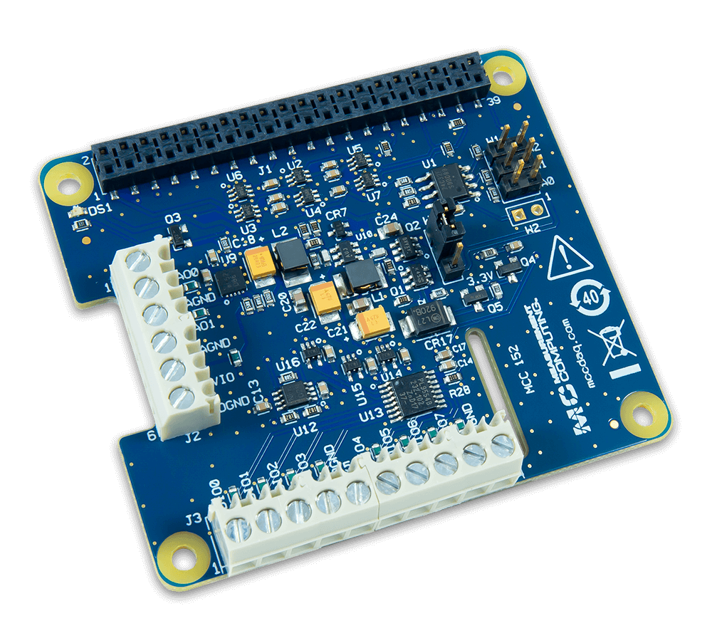 MCC 152: Voltage Output and DIO DAQ HAT for Raspberry Pi® - Digilent