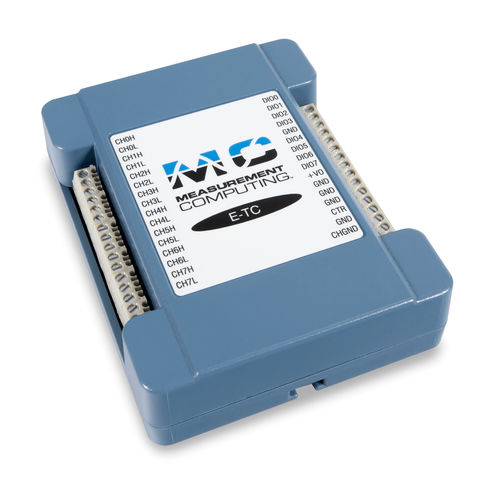 MCC E-TC: Thermocouple Measurement Ethernet DAQ Device - Digilent