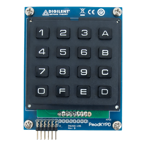 Pmod KYPD: 16-button Keypad - Digilent